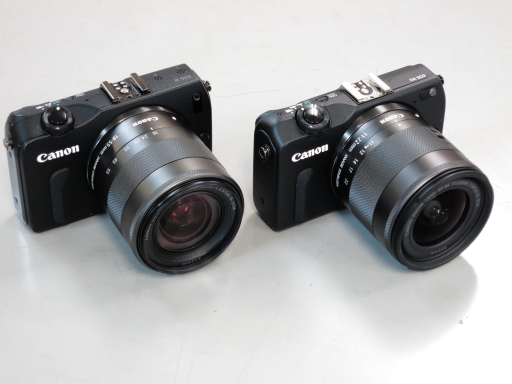 価格.com - 『左：初代 右：M2 Mレンズ増やしてね(^_^;)』CANON EOS M2 トリプルレンズキット かえるまたさん の ...