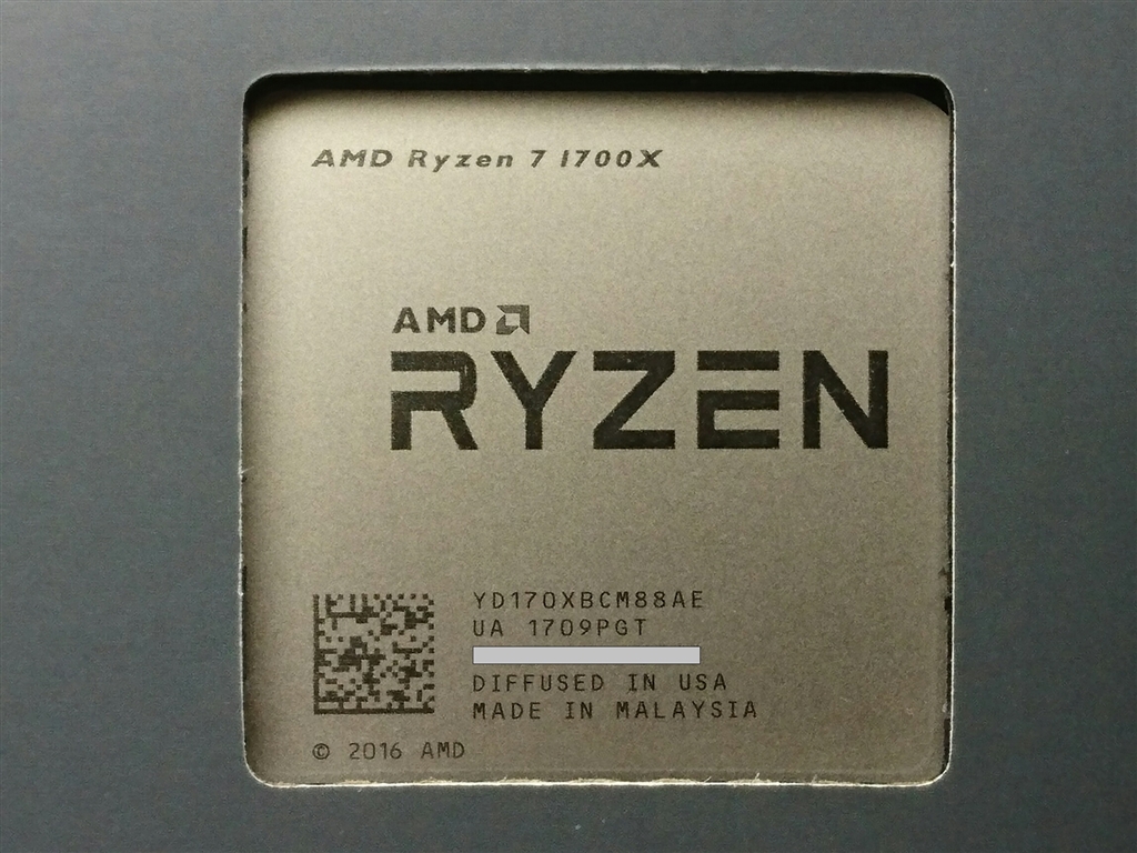 価格.com - AMD Ryzen 7 1700X BOX わたじゅんさん のクチコミ掲示板投稿画像・写真「Joshin web 楽天市場店 ...