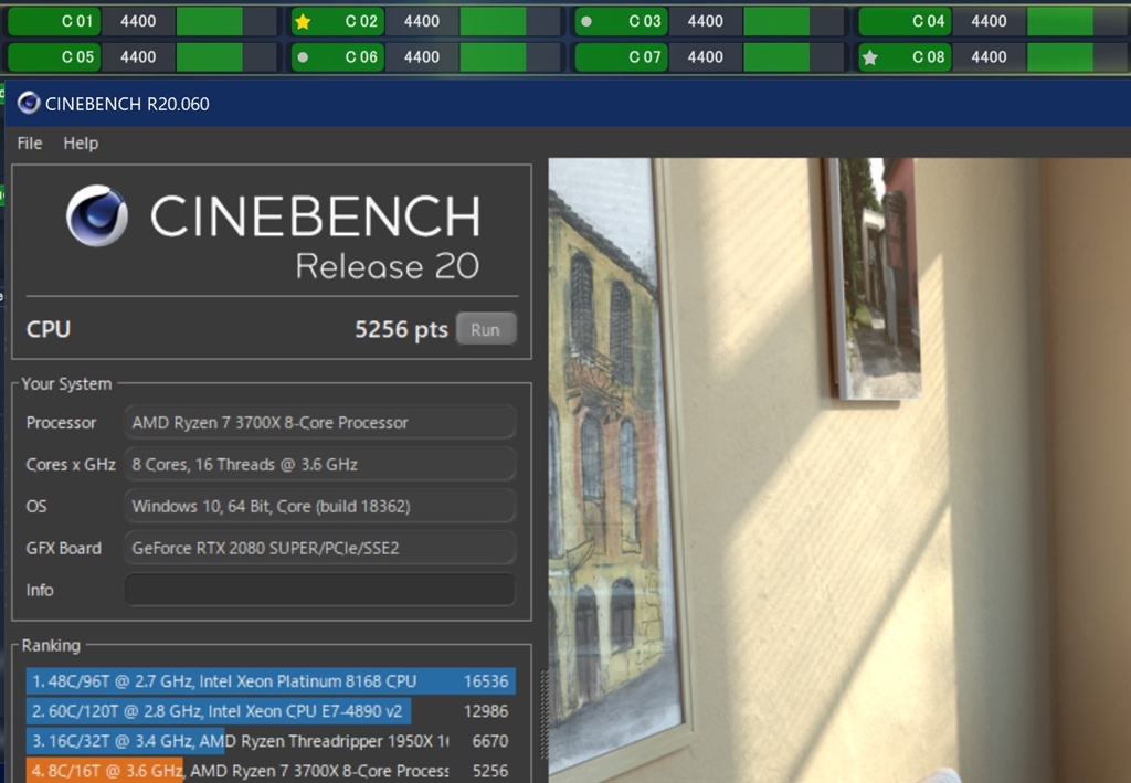 価格.com - 『CB R20 : 5256 pts』AMD Ryzen 7 3700X BOX シルバーフライさん のクチコミ掲示板投稿 ...