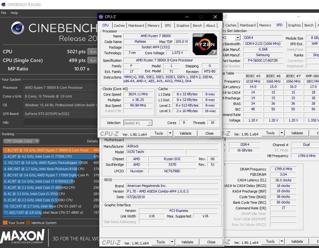 価格.com - 『CINEBENCH R20 3800X DDR4-3600CL18 AGESA 1.0.0.3 Max199W』AMD ...