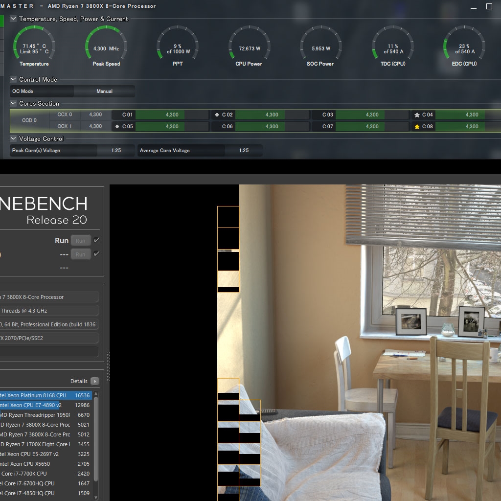 価格.com - 『CINEBENCH R20 3800X DDR4-3600CL18 2.50 1.25V 4.3GHz 172W』AMD ...