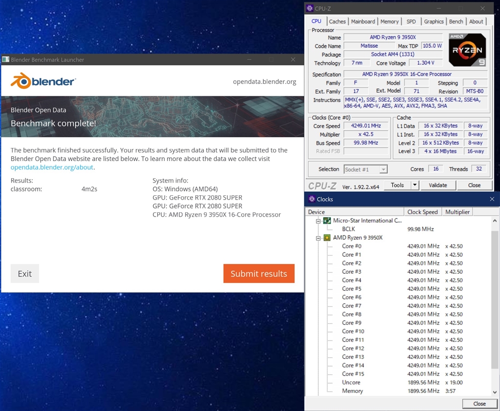 価格.com - 『classroom 3950X@4250MHz』AMD Ryzen 9 3950X BOX シルバーフライさん のクチコミ ...