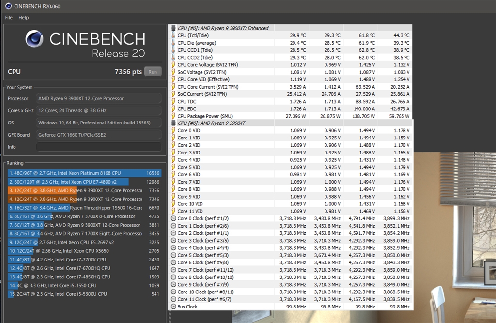 価格.com - AMD Ryzen 9 3900X BOX 咲良みささん のクチコミ掲示板投稿画像・写真「Cinebench R20 で ...