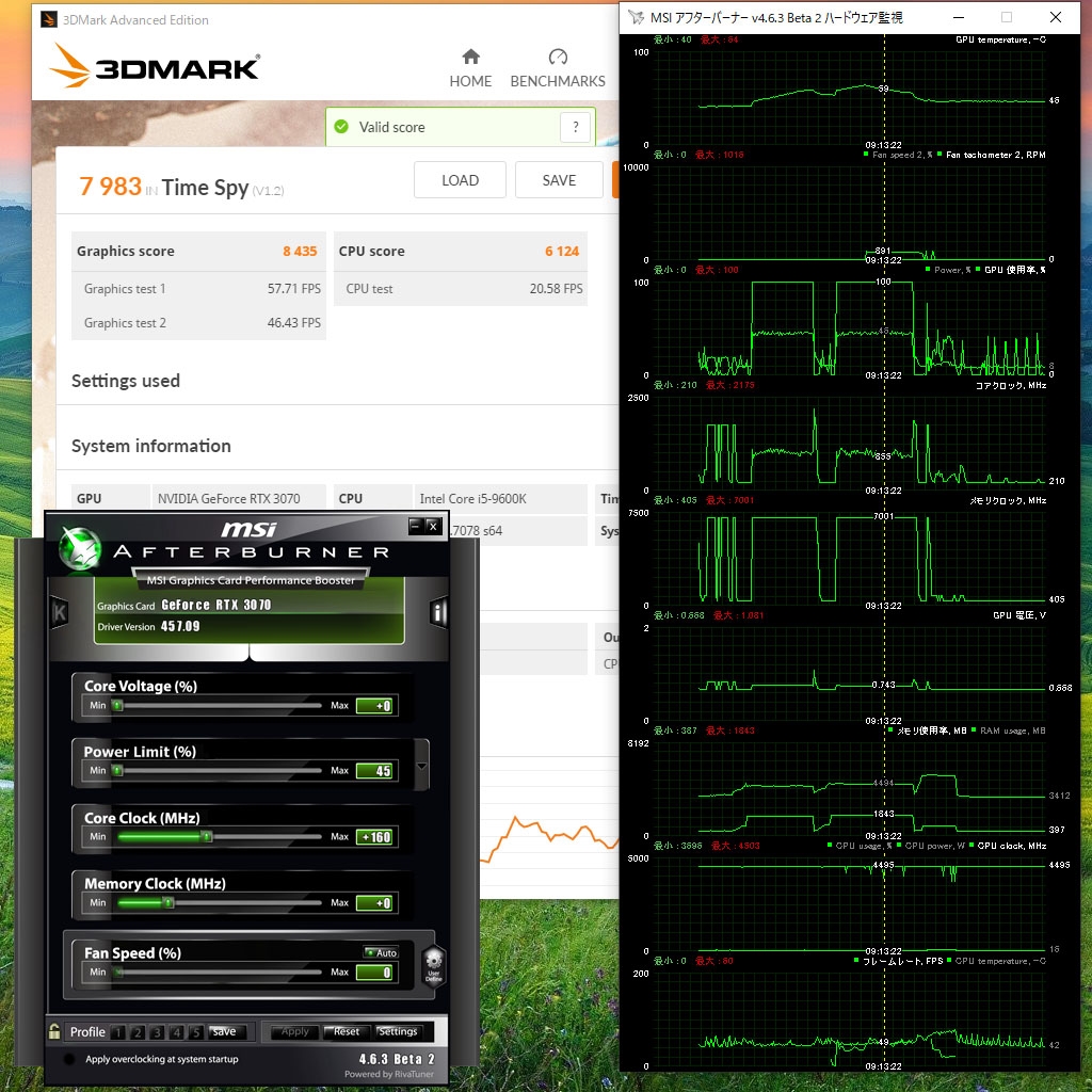 価格.com - 『Time Spy i5-9600K@4.5GHz + 3070TwinE PL45% +160 20℃』ZOTAC ...