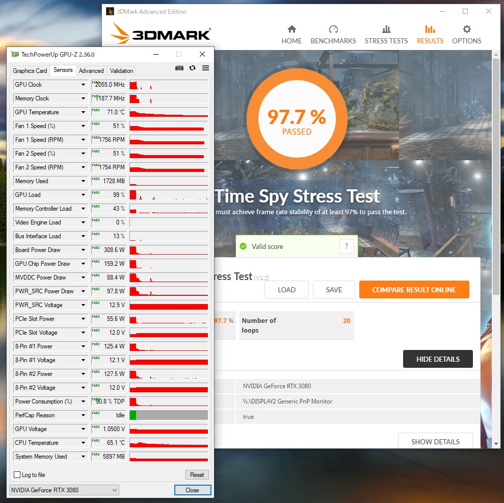 価格.com - 『TimeSpy Stress Test 5600X(Offset-70mV) + 3080 ichillx4(+130 ...