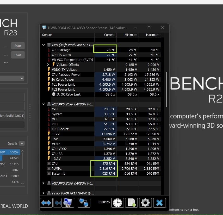 価格.com - 『R23テスト前の様子』インテル Core i5 13600K BOX あずたろうさん のクチコミ掲示板投稿画像・写真「適正 ...