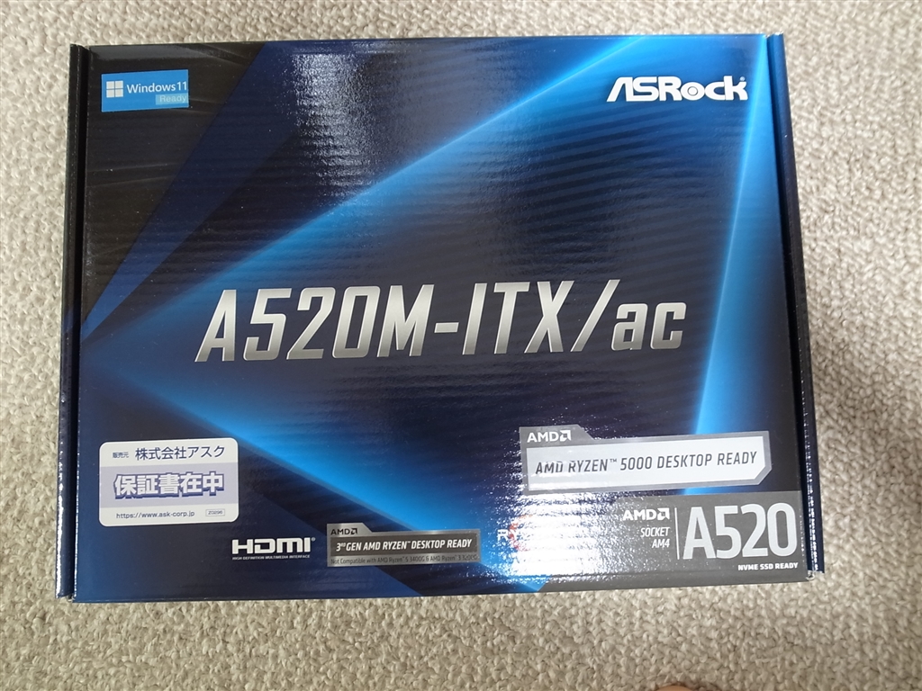 価格.com - 『AMD RYZEN 5000 DESKTOP READY』ASRock A520M-ITX/ac シャトルPCさん のクチコミ掲示板投稿画像・写真「BIOSが立ち上がらない ...