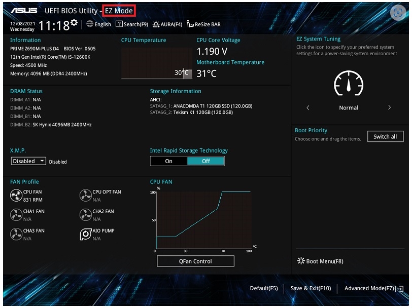 価格.com - ASUS PRIME B660-PLUS D4 沼さんさん のクチコミ掲示板投稿画像・写真「ami bios すんなり起動し ...