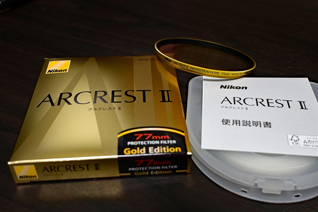 価格.com - 『ARCREST Ⅱ PROTECTION FILTER 77mm (Gold Edition)』ニコン ARCREST ...
